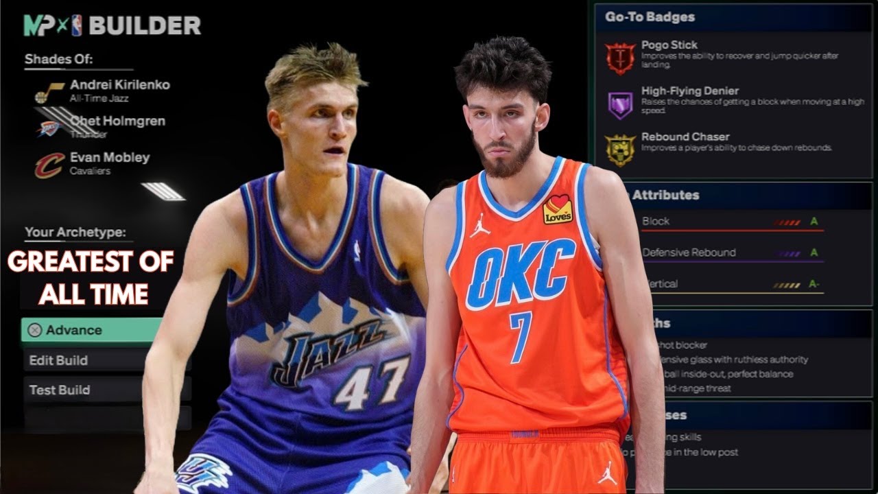 MY CHET HOLMGREN BUILD IS TOO OVERPOWERED!!!! | NBA 2K26 MYPLAYER BUILD ...