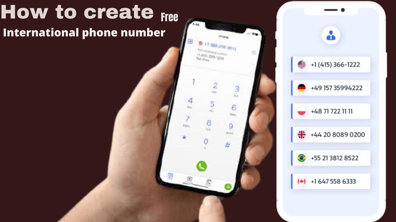 How to create free international phone number - YouTube