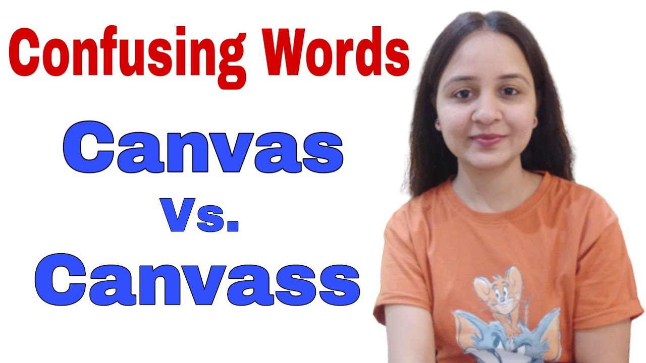 Canvas Vs Canvass | Most Confusing Words | What is the difference ...