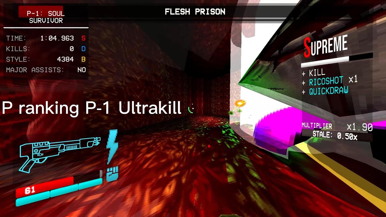 P Ranking P-1 in Ultrakill - YouTube