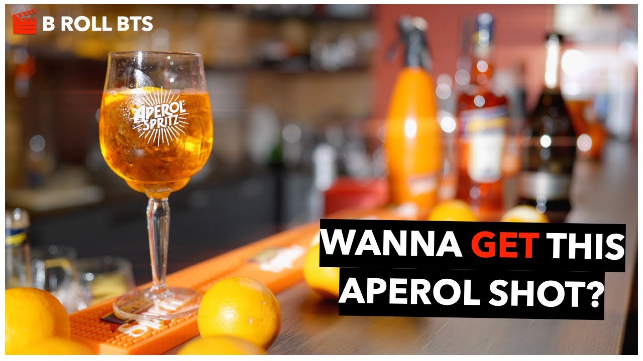 How I Shot This Epic Bartender Aperol Cocktail B Roll 🎬 Behind The ...