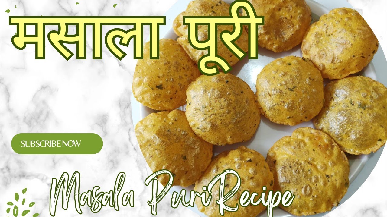 Masala Poori Recipe |चटपटी मसाला पूरी |Kids Lunch box Recipe |Spicy ...