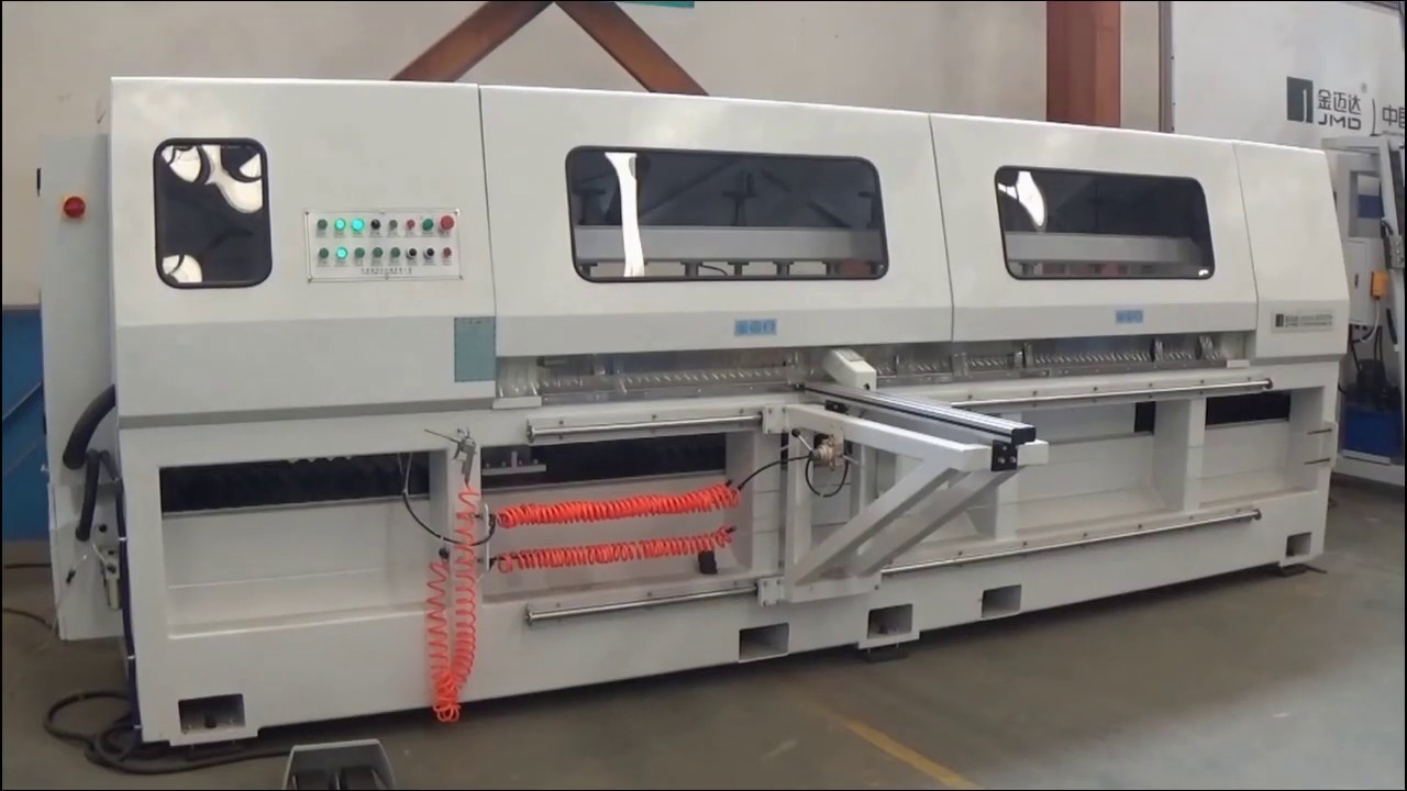 Wood Window And Door Longitudinal Profiling Machine - YouTube