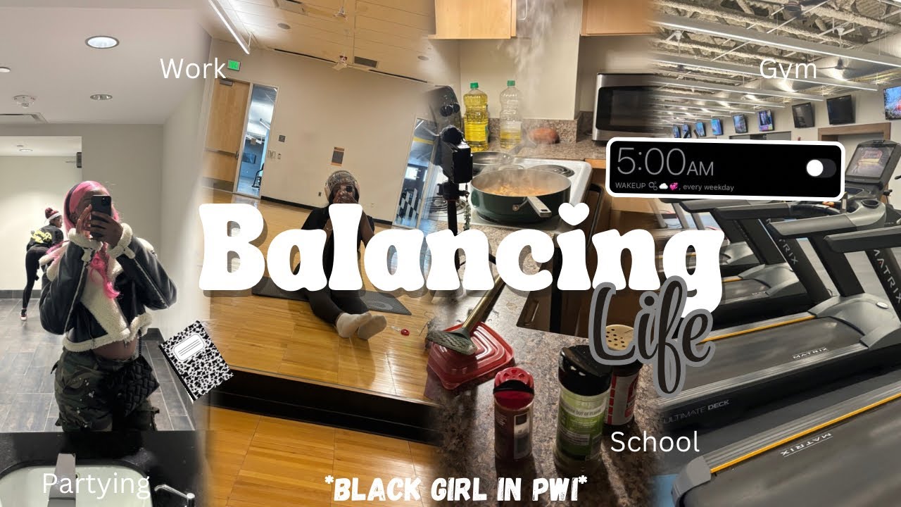 BLACK GIRL IN PWI S2 E6 | balancing school/work, fitness goals & a ...