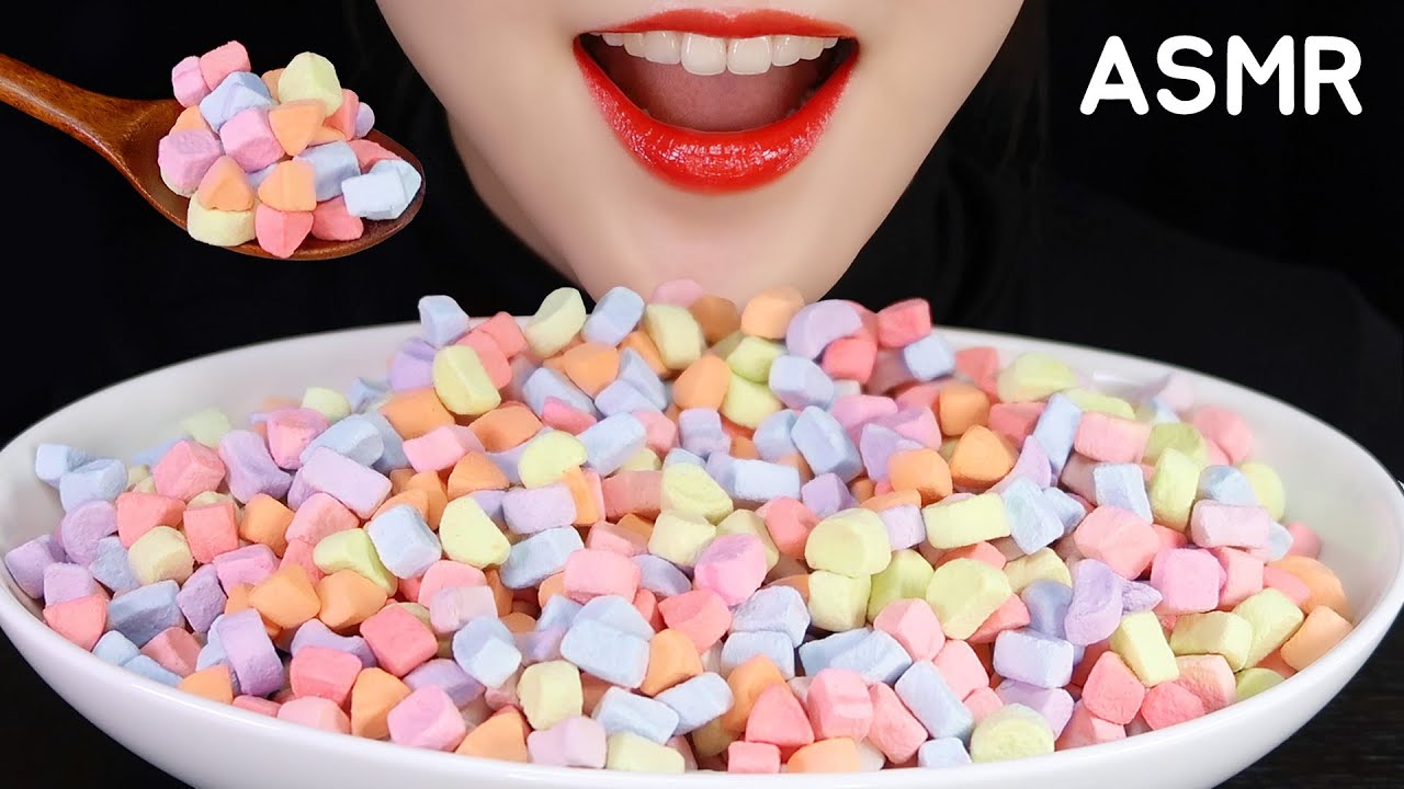 FROZEN MARSHMALLOW ASMR FROZEN DRIED MARSHMALLOWS MUKBANG NO TALKING ...
