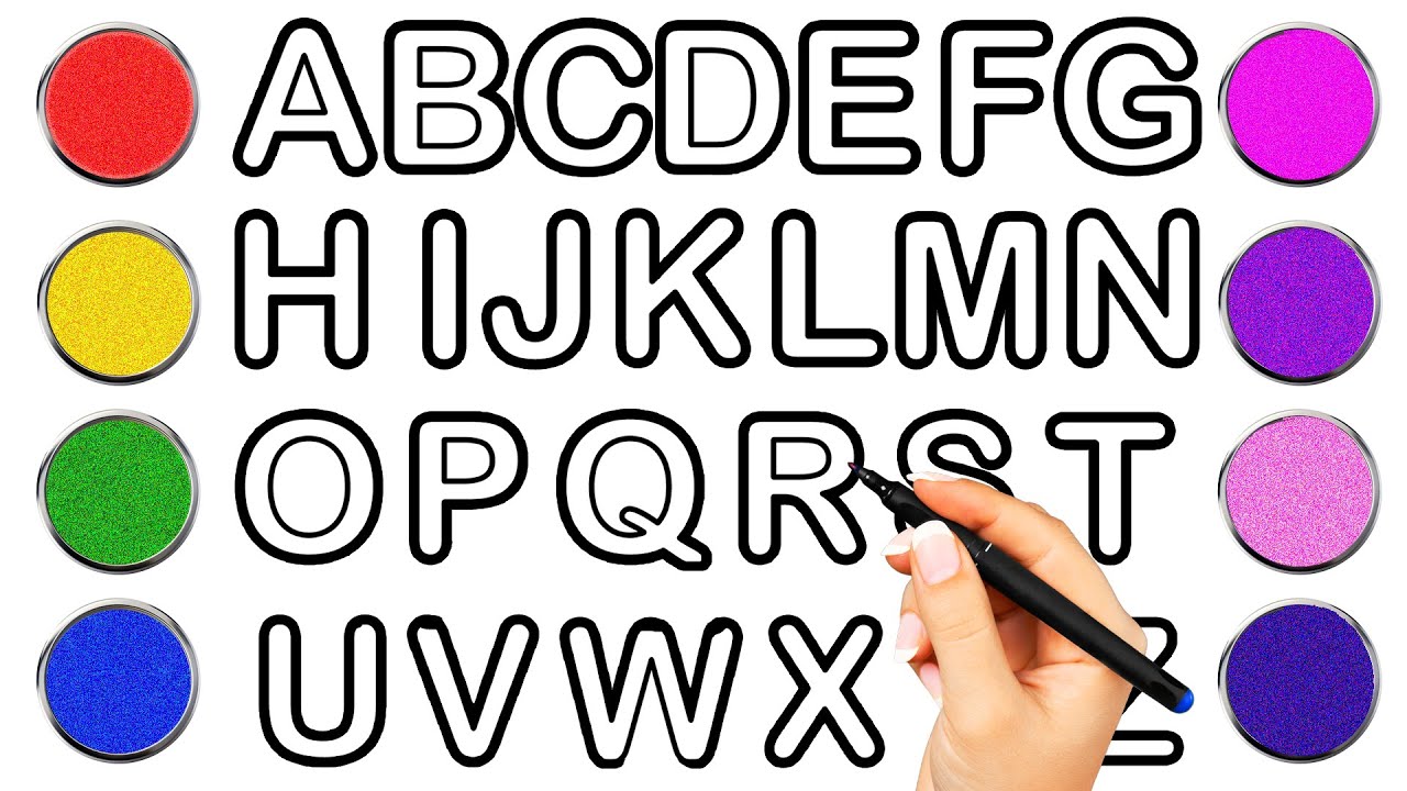 How to Draw EASY Alphabets💜 | ABC Drawing | Best Drawings Step By Step ...