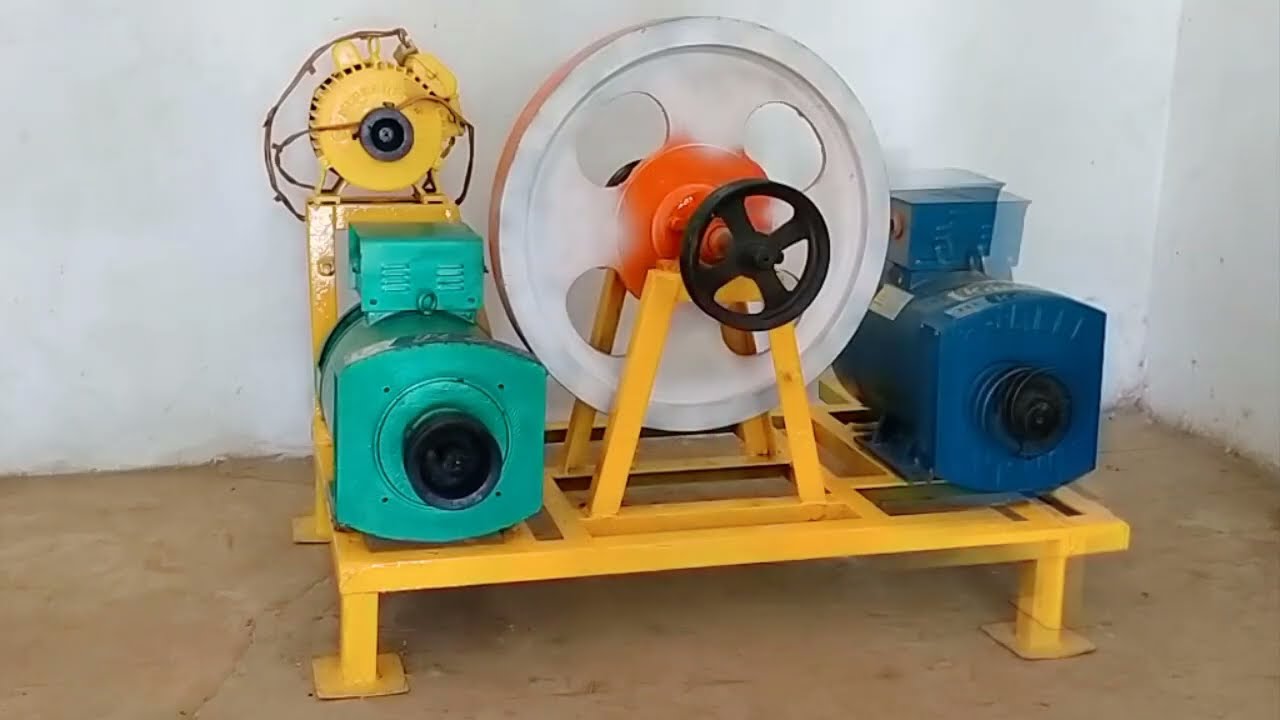 Free Electricity Generator 230v 3Hp Motor With 15KW And 12Kw Alternator ...