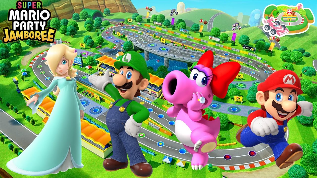 Super Mario Party Jamboree - Rosalina vs Luigi vs Birdo vs Mario - Roll ...