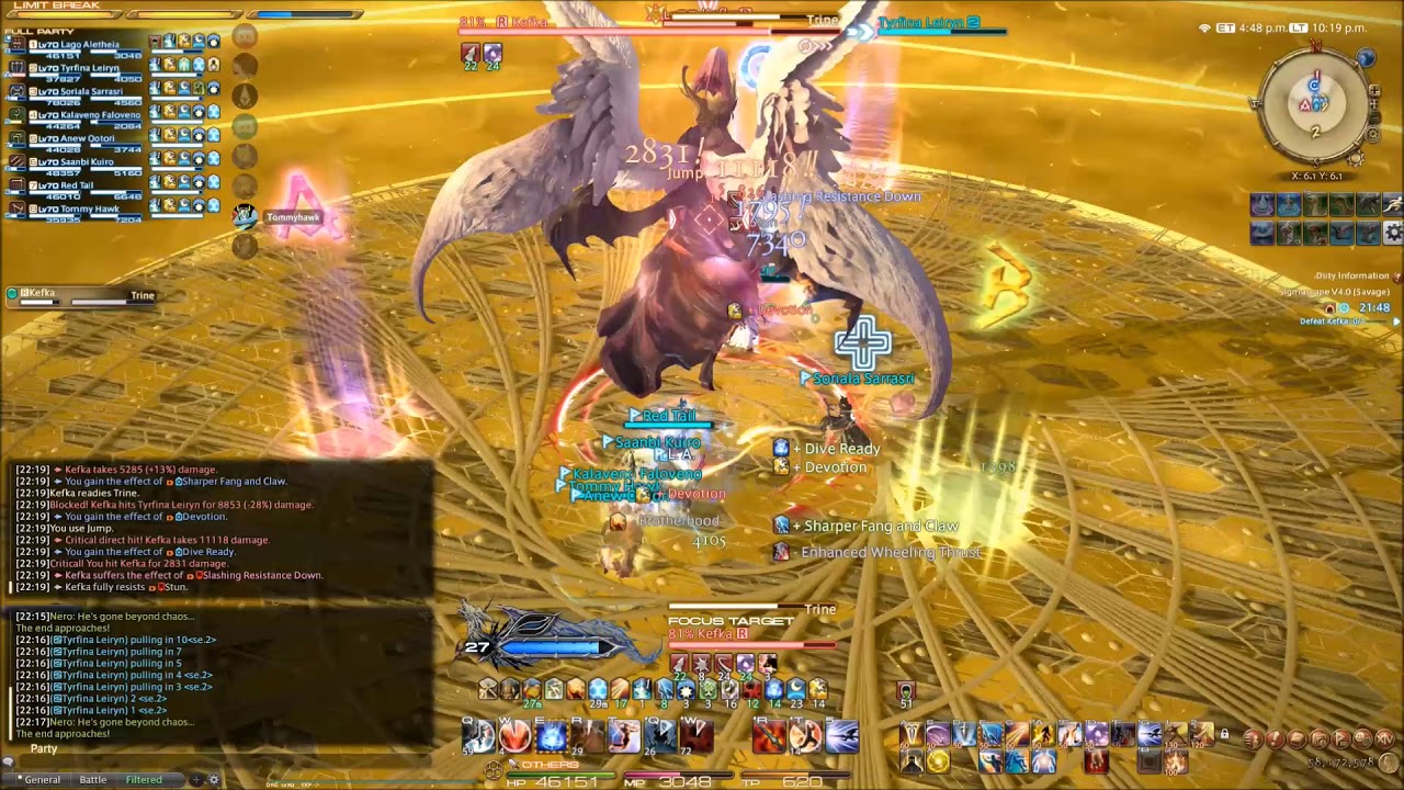 FFXIV Sigmascape v4.0 Savage (God Kefka) - Longest Pull from 3/5 - drg ...
