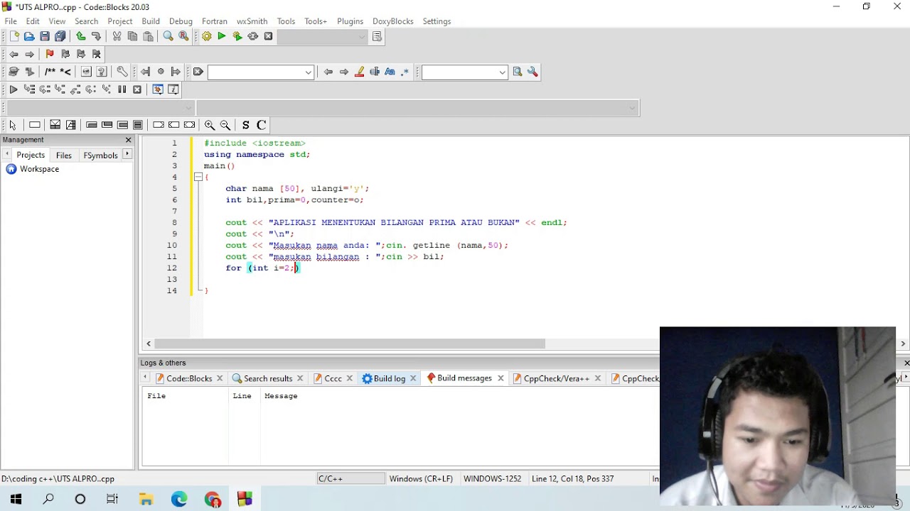 UTS ALGORITMA PEMROGRAMAN - YouTube