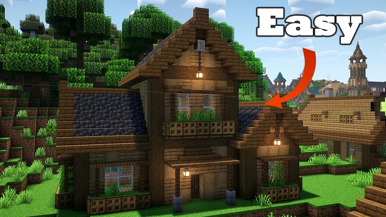 How To Build a House in Minecraft: Tutorial - YouTube