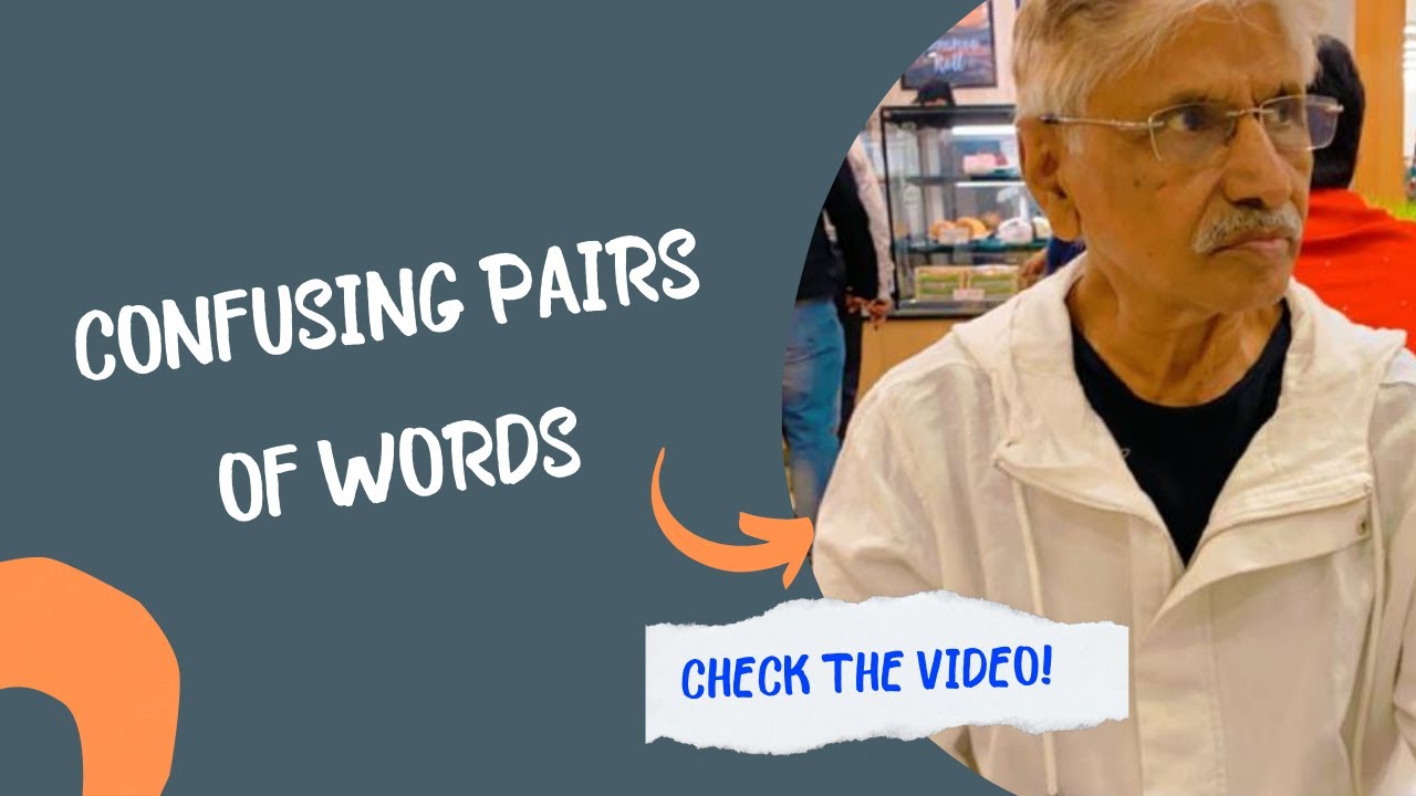 Confusing pairs of Words - YouTube