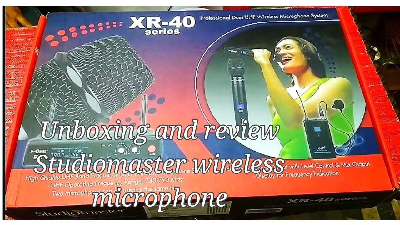 Studiomaster XR -40 series . Professional wireless microphone - YouTube