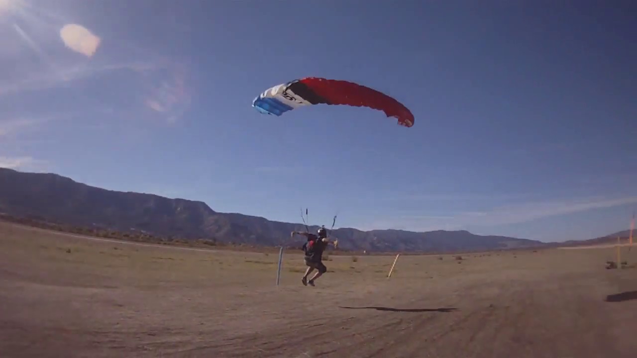 swooping Skydive Elsinore - YouTube