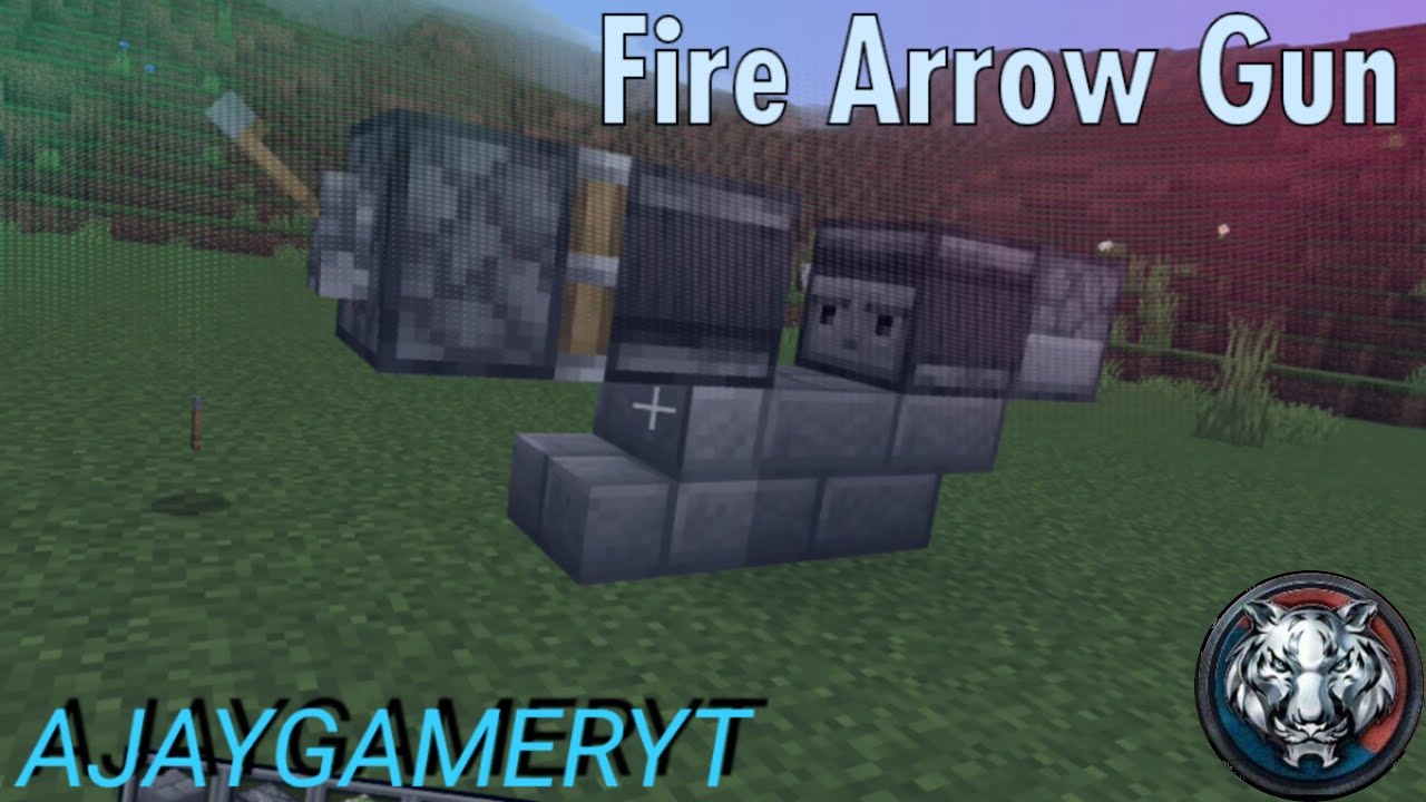 Fire Arrow Gun🔫 | Fire Arrow Gun craft kese kariye | Minecraft Fire ...