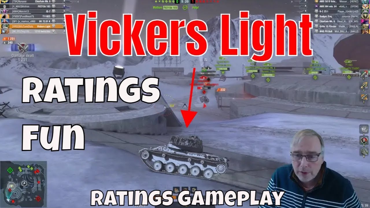 Ratings Fun in the Vickers Light and Sp1c Light Tanks - YouTube