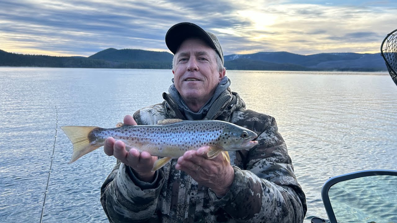 Speed trolling for trout, and casting in the shallows. - YouTube