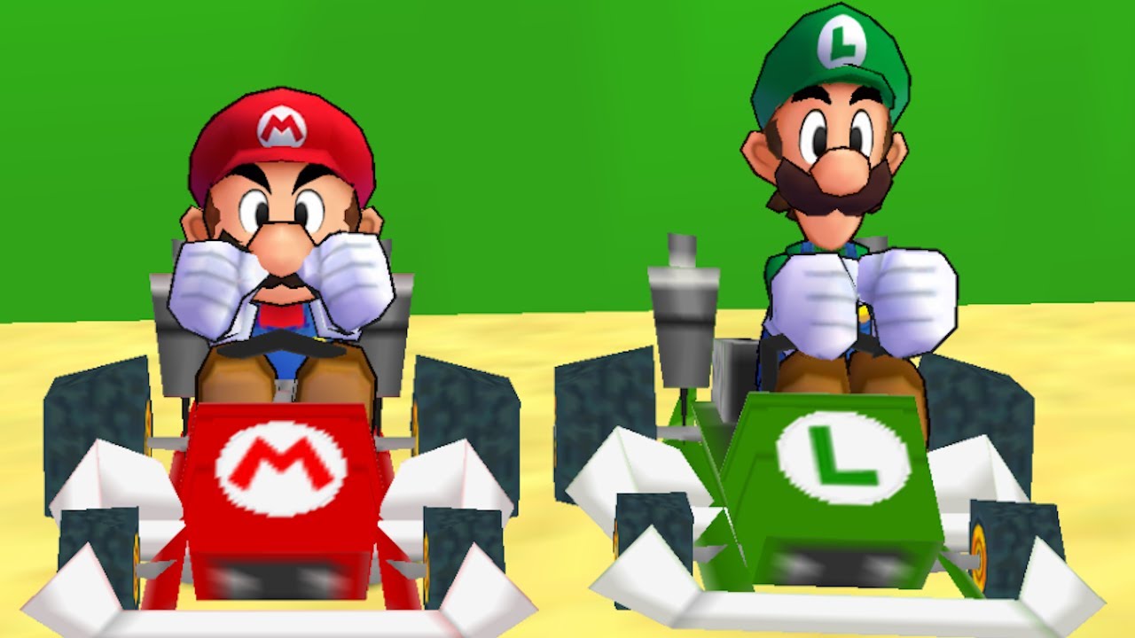 Dream Mario and Dream Luigi with Kart in Mario 64 - Full Game ...