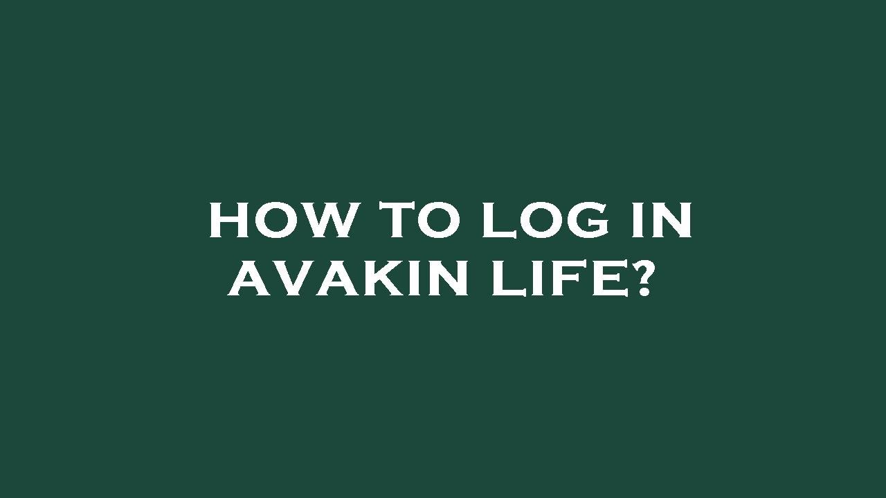 How to log in avakin life? - YouTube