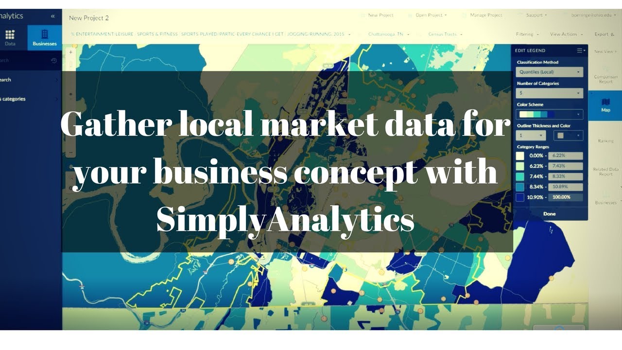 Gather local market data for your business concept with SimplyAnalytics - YouTube