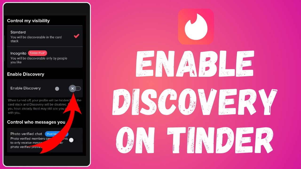 How to Enable Discovery on Tinder (2024) | Activate Discovery on Tinder - YouTube