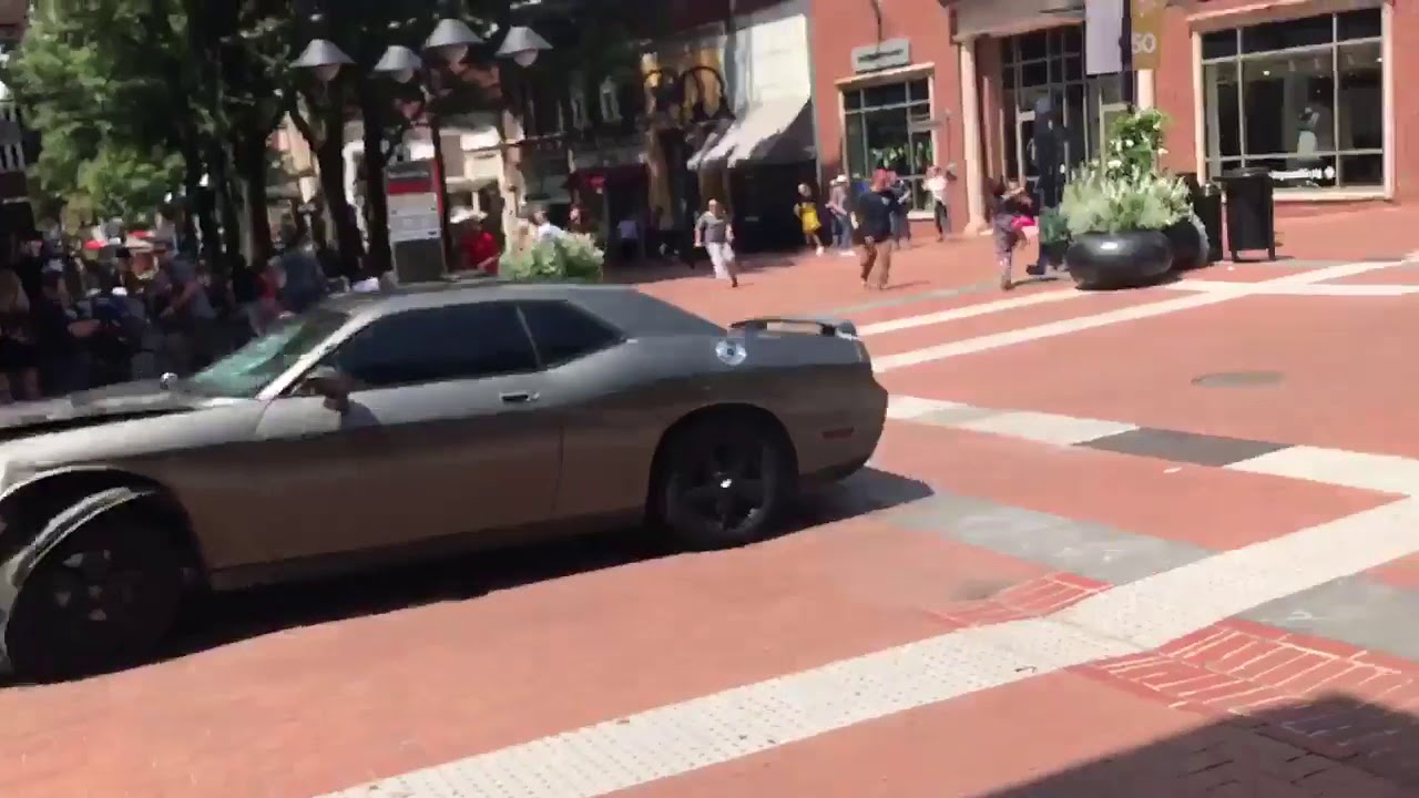 Charlottesville Car Crash Alt Angle - YouTube