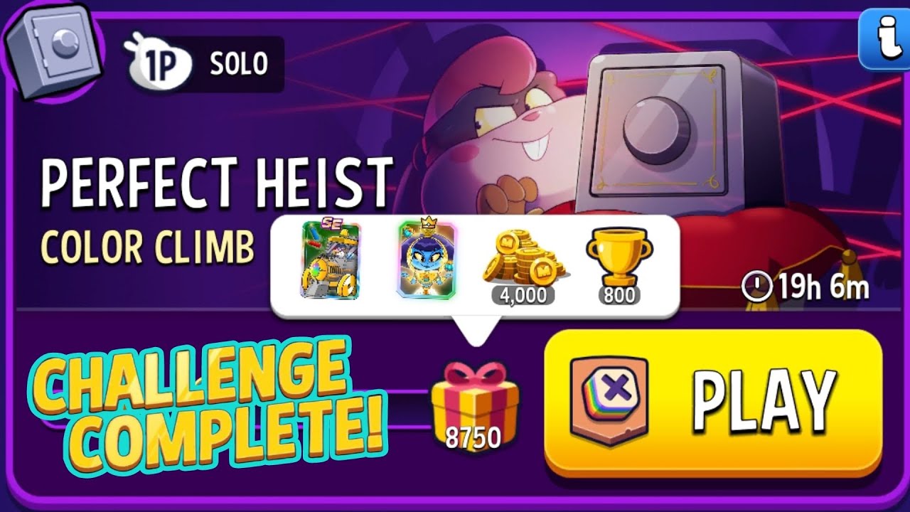 Color Climb Perfect Heist 10 Moves Score 8750 Solo Challenge Match ...