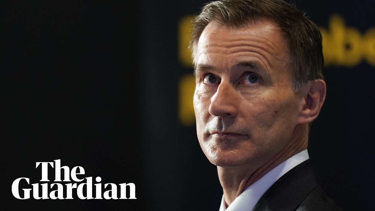 Jeremy Hunt delivers speech at Conservative party conference - YouTube