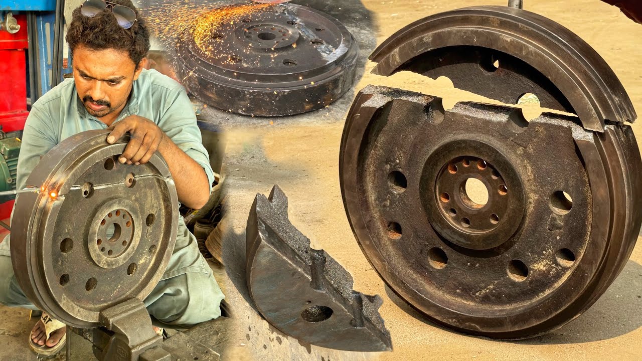 How a Master Mechanic Expertly Repaired a Clutch Flywheel that Was ...
