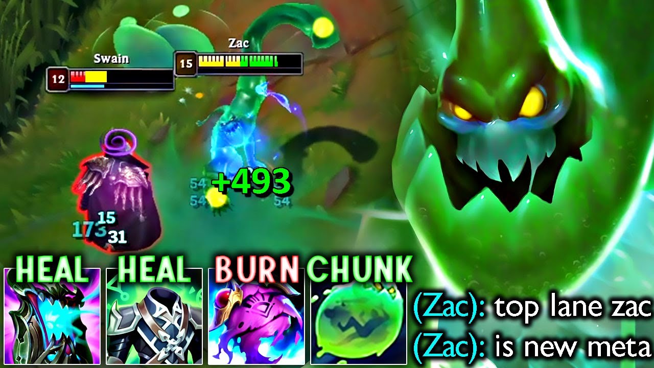 ZAC TOP IS NEW META (CHUNKS HEAL YOU TO FULL HP) - YouTube