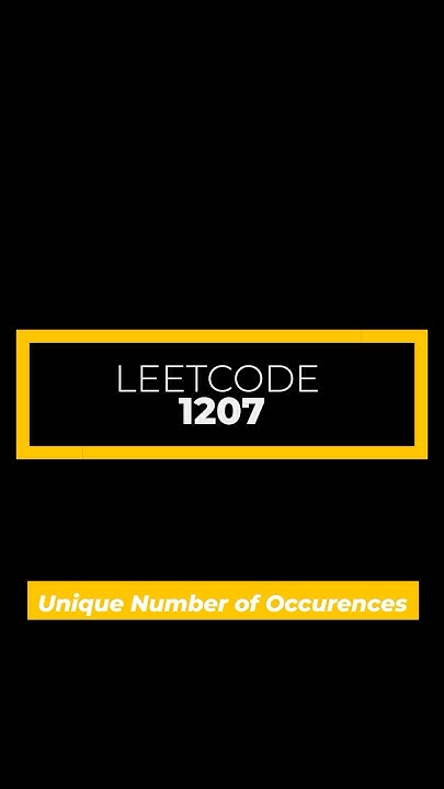 How I solve Unique Number of Occurrences in Python #programming #python ...