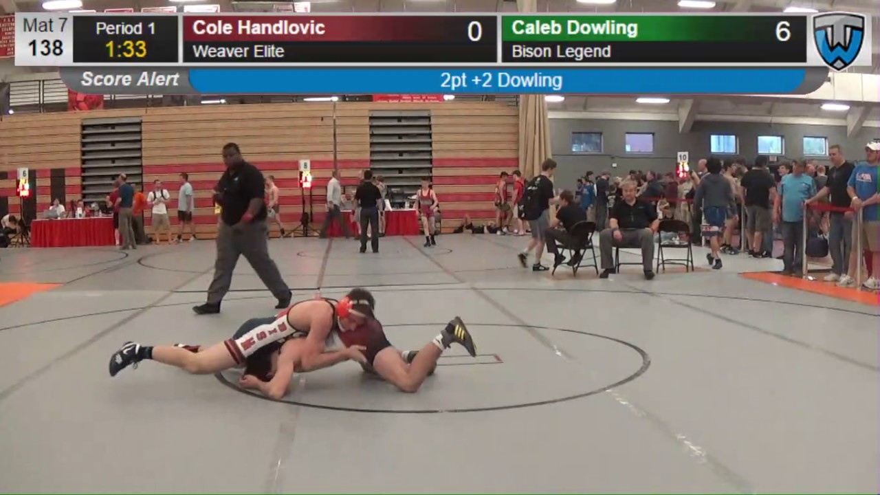 201 Cadet 138 Cole Handlovic Weaver Elite vs Caleb Dowling Bison Legend ...