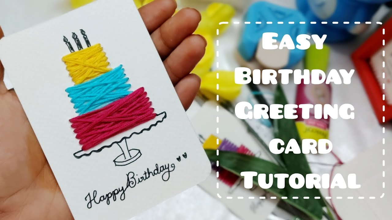 Easy Handmade Greeting Card idea 💡🎂💌 - YouTube