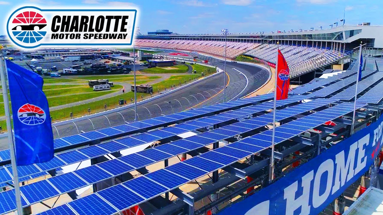 The Official Solar Partner of Charlotte Motor Speedway - YouTube