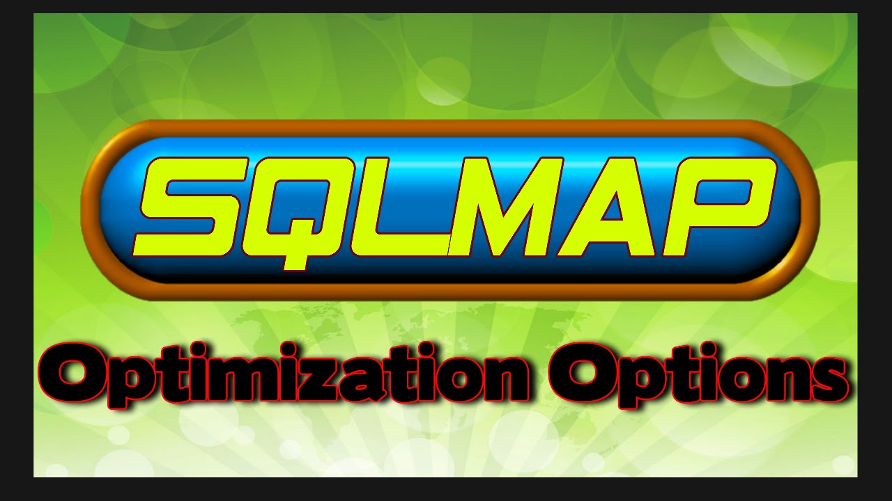 SQLMAP Tutorial - Optimization Options - YouTube