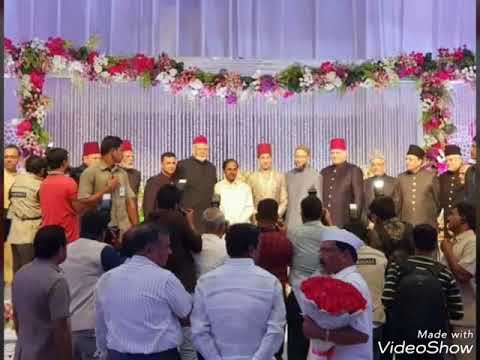 AsadUddin Owaisi Daughter Engagement Function Attend By Cm Kcr - YouTube