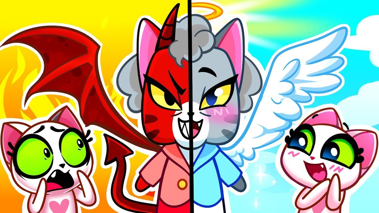 😇 Angel vs Demon Teacher 😈 Back to School 🏫 Educational Stories 🐾 - YouTube