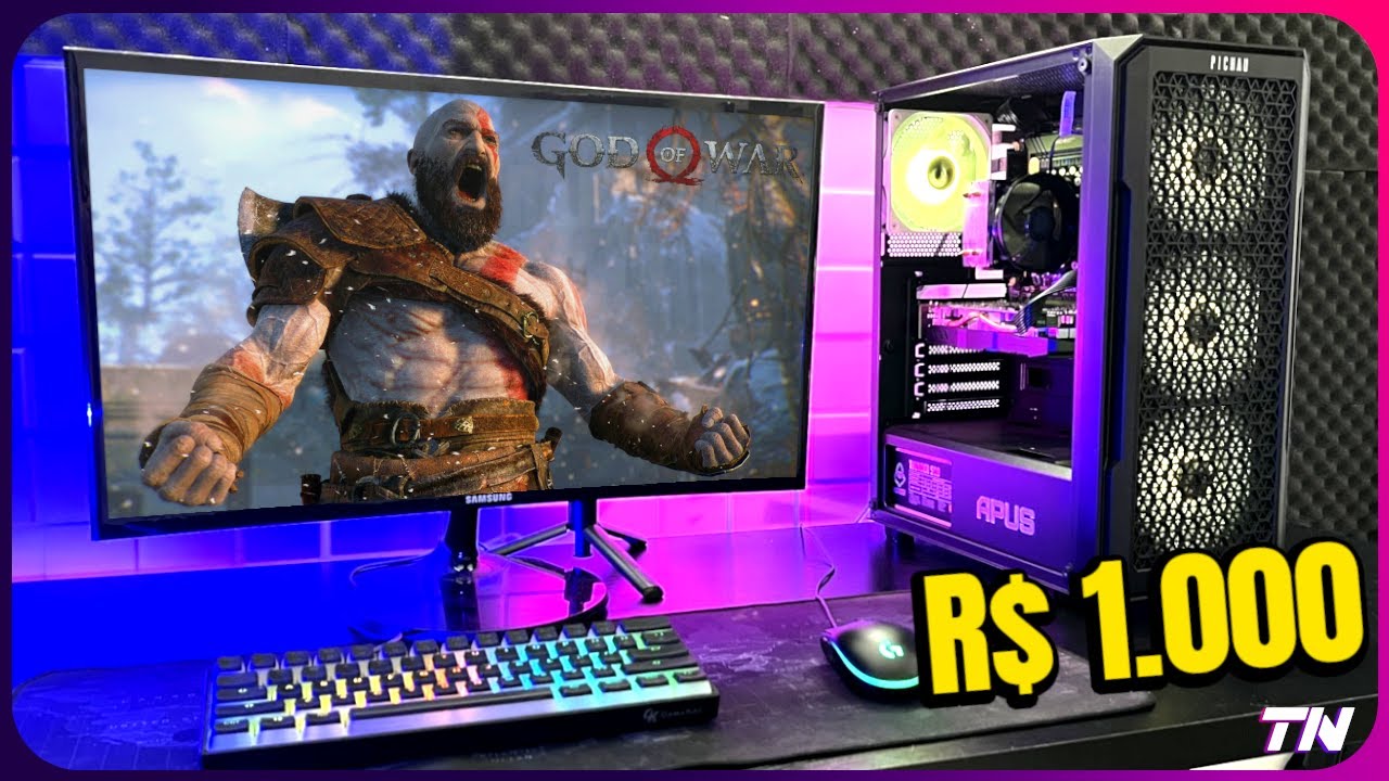 MELHOR PC GAMER BARATO ATÉ R$ 1.000 REAIS EM 2024! RODA DE TUDO COM ...
