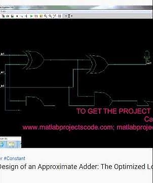 Systematic Design of an Approximate Adder: The Optimized lower part constant OR adder -VLSI ...