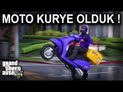 MOTORLU KURYE OLDUK ! - GETİR KURYE  - GTA 5 GERÇEK HAYAT MODU
