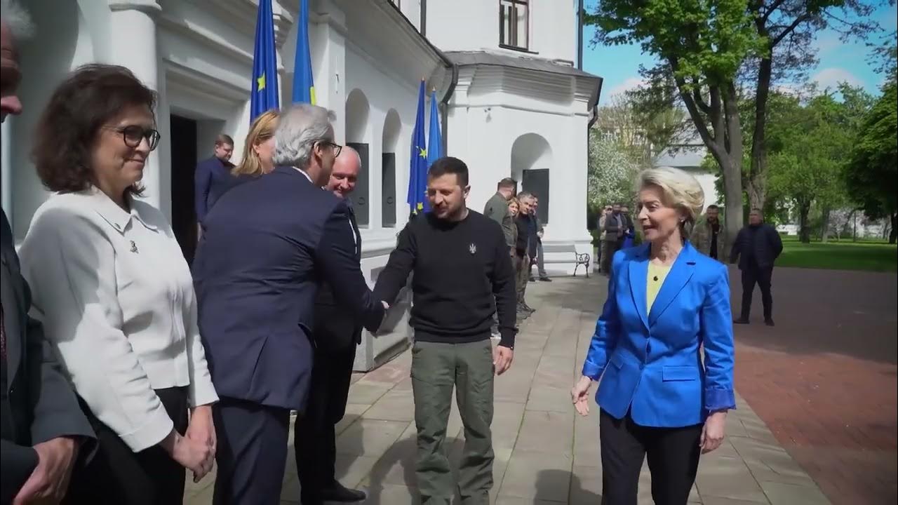 ურსულა ფონ დერ ლაიენი კიევში ჩავიდა Youtube
