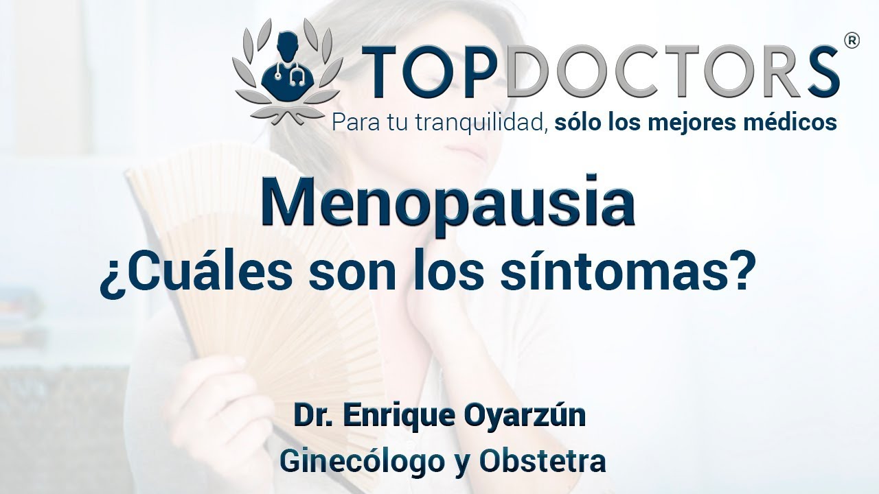 Síntomas de la menopausia: conoce los detalles - YouTube
