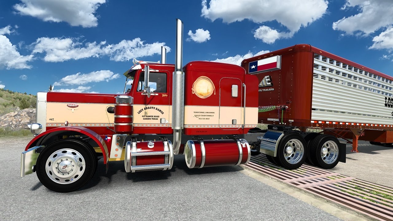 ATS Horse Haul from El Centro California to Barstow FLX 389 - YouTube