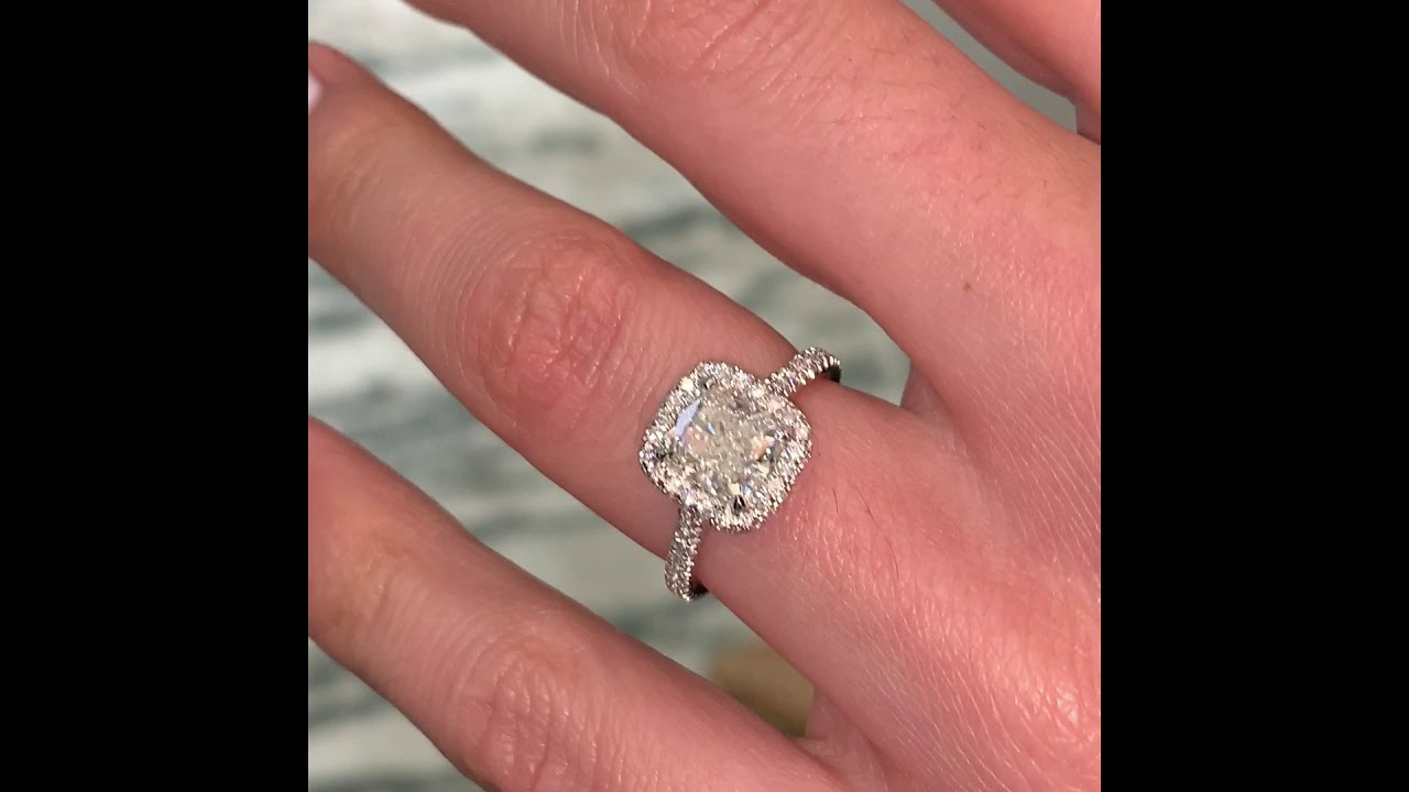 Before & After: Cushion Cut Diamond Ring - YouTube