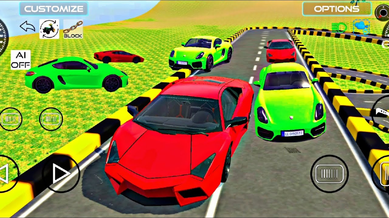 Porch and Lamborghini car game Circle Road Indian Vichele Simulator 3D ...