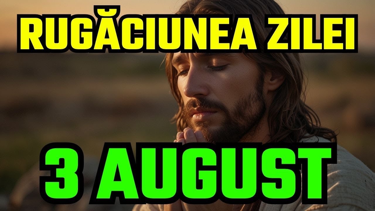 🔴RUGĂCIUNEA ZILEI SCURT | 3 AUGUST | RUGACIUNE MINUNEA | RUGACIUNE ...