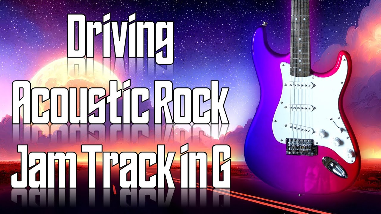 Driving Acoustic Rock Jam Track in G 🎸 Guitar Backing Track - YouTube
