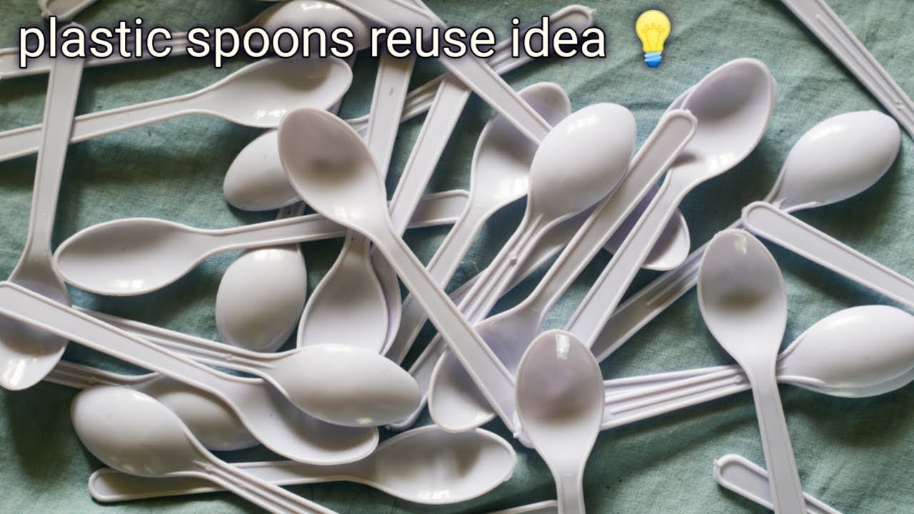 Plastic spoons reuse idea 💡, plastic spoons easy craft idea,#easycraft ...