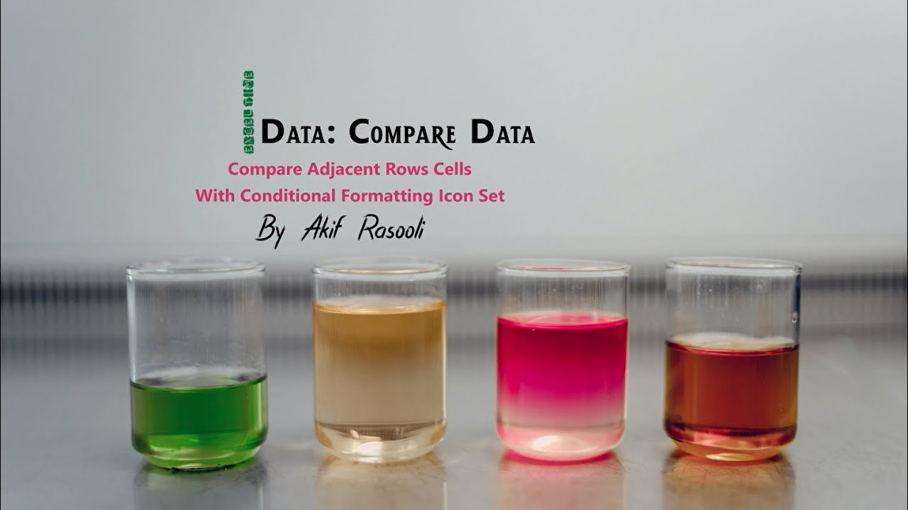 Compare Adjacent Rows Cells With Conditional Formatting Icon Set YouTube Compare Adjacent Rows Cells With Conditional Formatting Icon Set YouTube