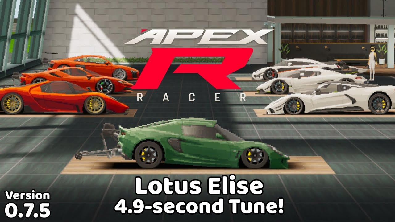 APEX Racer | 4.9 Seconds Lotus Elise Tune! Version 0.7.5 BETA - YouTube
